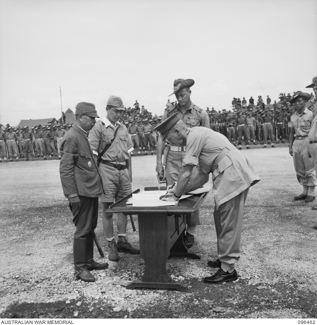 CAPE WOM, NEW GUINEA, 1945-09-13. MAJOR-GENERAL H.C.H. ROBERTSON ...