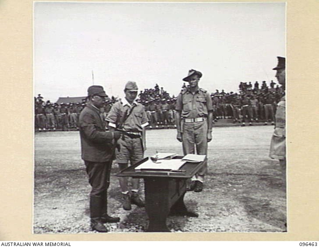 CAPE WOM, NEW GUINEA, 1945-09-13. LIEUTENANT-GENERAL H. ADACHI ...