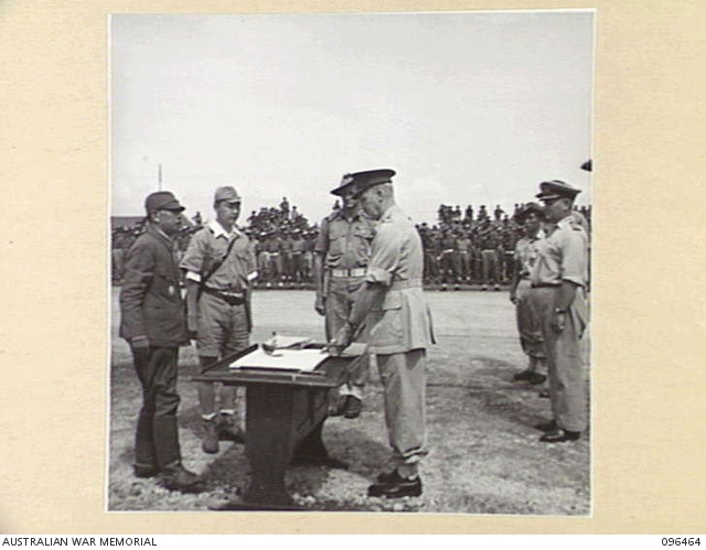 CAPE WOM, NEW GUINEA, 1945-09-13. LIEUTENANT-GENERAL H. ADACHI ...