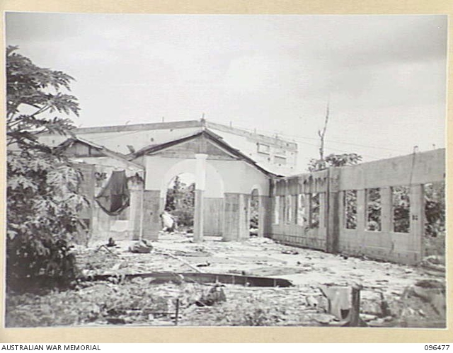 RABAUL, NEW BRITAIN, 1945-09-11. ALL BUILDINGS AND INSTALLATIONS AT ...