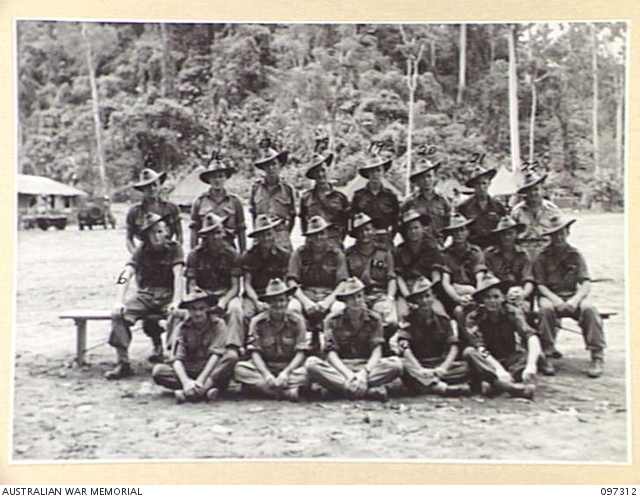 Group portrait of members of 1 Platoon, Headquarters Company, 58/59 ...