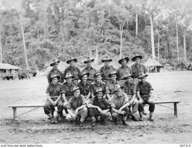 Group portrait of members of 6 Platoon, Headquarters Company, 58/59 ...