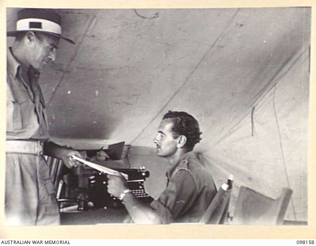WEWAK POINT, NEW GUINEA. 1945-10-23. PRIVATE L. HARMES, 19 BRIGADE (1 ...