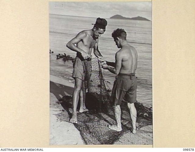 SACHEN BAY, SALAMAUA AREA, NEW GUINEA. 1945-10-29. PRIVATE K. WITCHARD ...