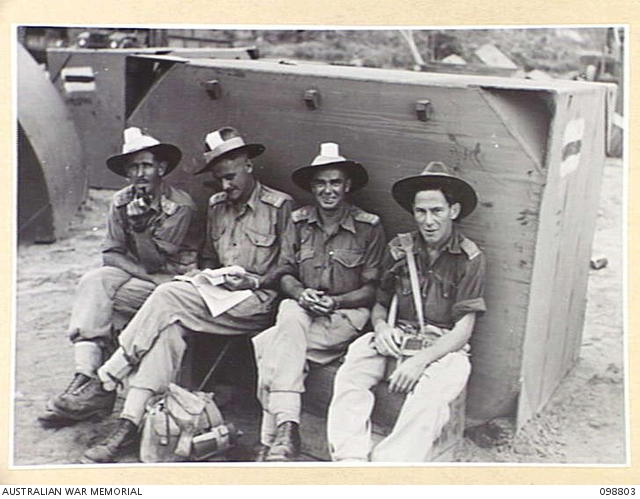 RABAUL, NEW BRITAIN. 1945-11-13. A GROUP OF ROYAL AUSTRALIAN ENGINEERS ...