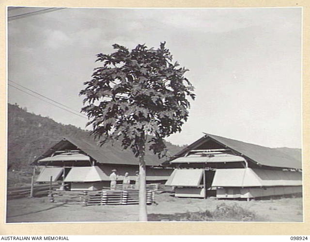 RABAUL, NEW BRITAIN. 1945-11-16. TWO RECENTLY COMPLETED BUILDINGS AT ...