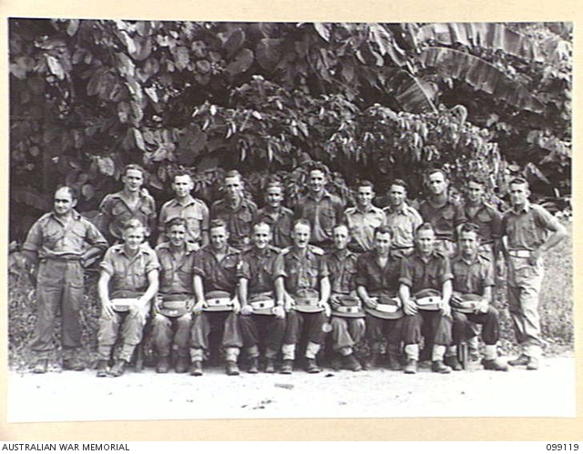 TOROKINA, BOUGAINVILLE. 1945-11-28. MEMBERS OF 2/108 LIGHT AID ...