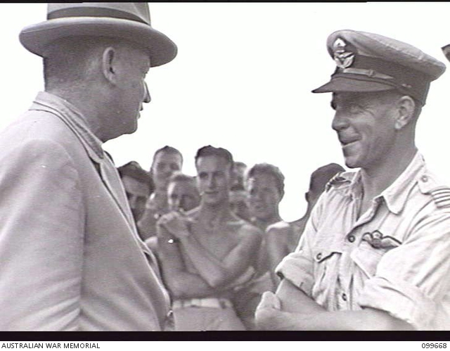 LAE AIRSTRIP, NEW GUINEA, 1946-01-27. THE HONOURABLE F. M. FORDE ...