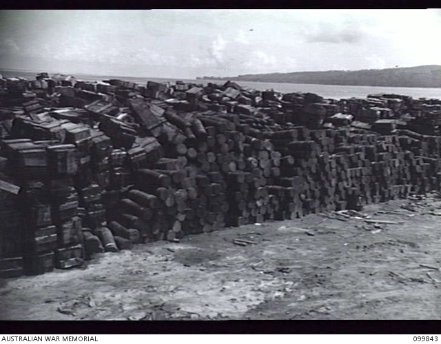 RABAUL, NEW BRITAIN, 1946-02-19. A SECTION OF A LARGE JAPANESE ...