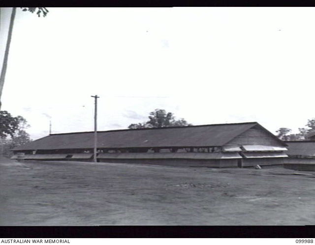 RABAUL, NEW BRITAIN, 1946-04-13. THE "A" BRANCH BUILDING AT HQ 8 ...