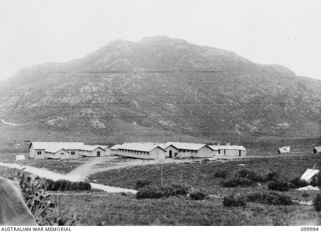 FOSTER, VICTORIA, 1942-01/04. THE ADMINISTRATIVE BUILDINGS AT THE CAMP ...