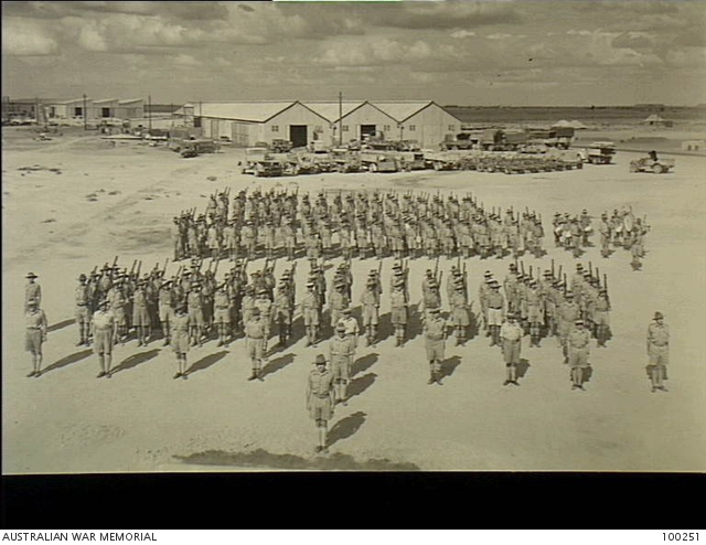 Tel El Kebir, Egypt. 1941-11. Personnel of 1 Advanced Workshop Company ...