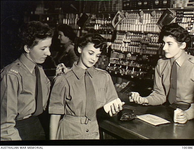 Camp Pell, Vic. 1944-03-29. Members of Australian Women's Army Service ...