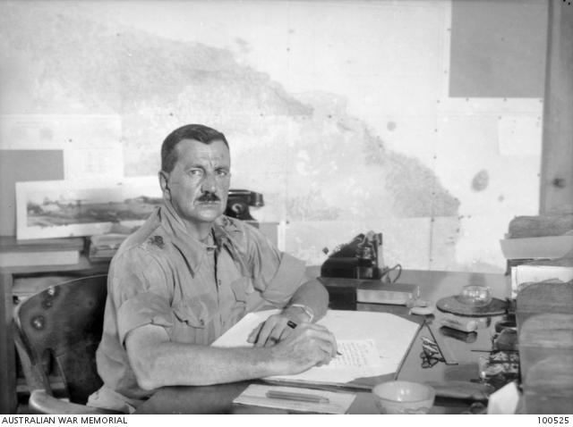 Port Moresby, New Guinea. 1944-07-08. Portrait of Major General B. M ...