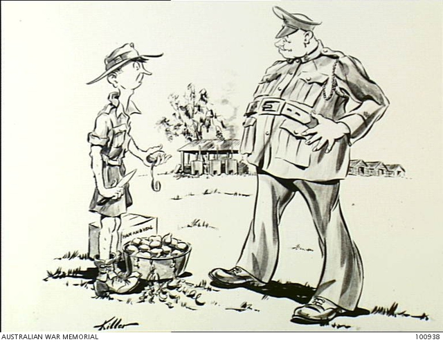 A sketch drawn for selection in an Australian War Memorial publication ...