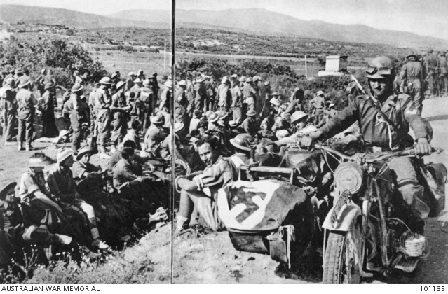 CRETE, 1941-06. A GERMAN PHOTOGRAPH TAKEN AT RETIMO AIRFIELD OF BRITISH ...