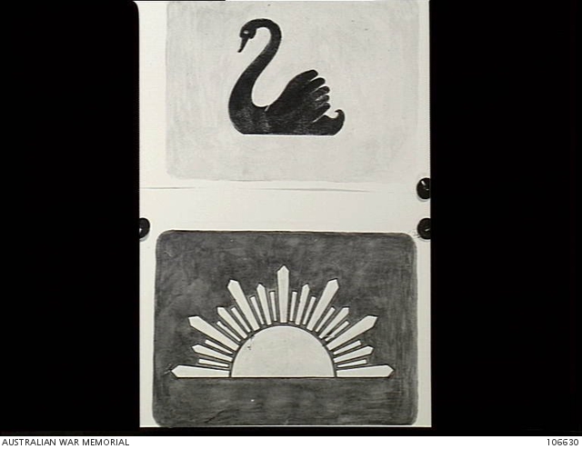 Formation signs for AIF vehicle markings. The Swan is taken from the ...