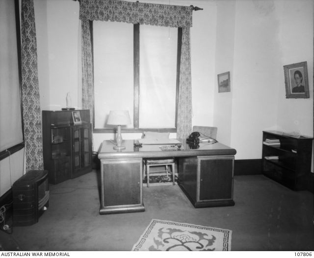 Interior of the residence of Lieutenant General R. Bierwirth, Commander ...