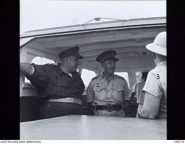 MOROTAI, 1945-06-04. LIEUTENANT-GENERAL SIR LESLIE J. MORSHEAD, GENERAL ...
