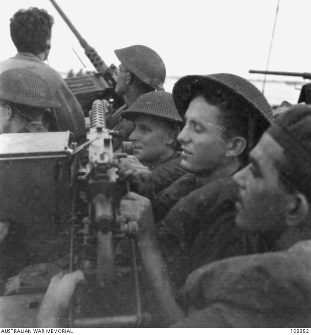LABUAN, NORTH BORNEO, 1945-06-10. MEMBERS OF 2/43RD INFANTRY BATTALION ...