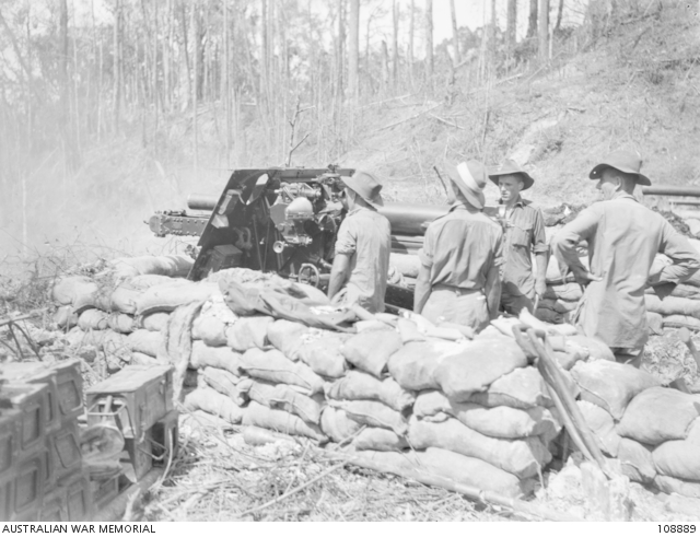 TARAKAN ISLAND, 1945-06-10. TROOPS OF 2/7TH FIELD REGIMENT, ASSISTED BY ...