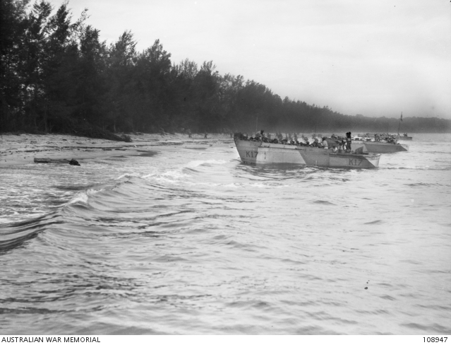 Brunei, North Borneo. 10 June 1945. Troops of 2/17 Infantry Battalion ...