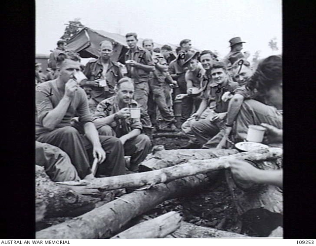 MOROTAI. 13 JUNE 1945. UNITS OF 7 DIVISION ARRIVED AT MOROTAI BY CONVOY ...