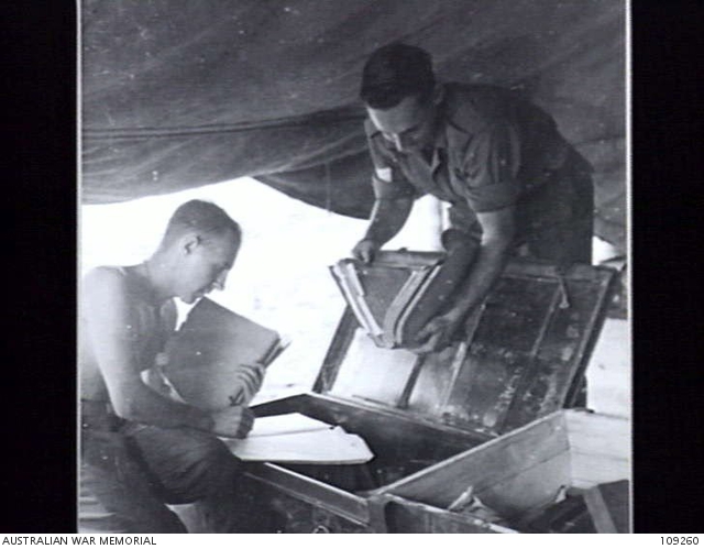 MOROTAI. 14 JUNE 1945. UNITS OF 7 DIVISION ARRIVED AT MOROTAI BY CONVOY ...