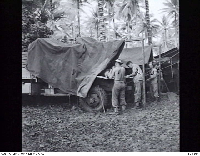 MOROTAI. 14 JUNE 1945. UNITS OF 7 DIVISION ARRIVED AT MOROTAI BY CONVOY ...