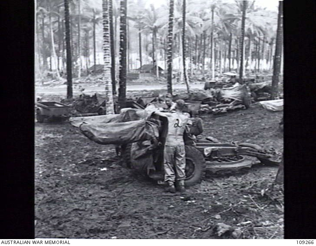 MOROTAI. 14 JUNE 1945. UNITS OF 7 DIVISION ARRIVED AT MOROTAI BY CONVOY ...