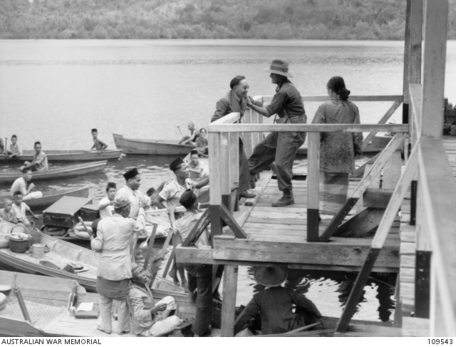 BRUNEI, NORTH BORNEO. 17 JUNE 1945. WING COMMANDER K E H KAY, RAF ...