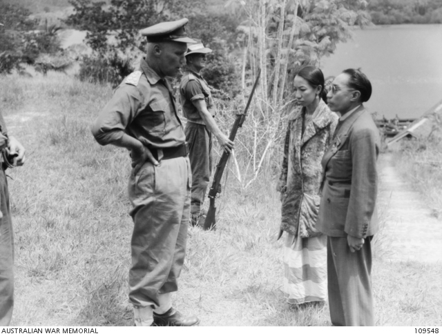 BRUNEI, NORTH BORNEO. 17 JUNE 1945. BRIGADIER W J V WINDEYER ...