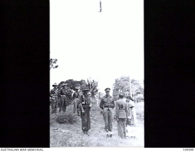 BRUNEI, NORTH BORNEO. 17 JUNE 1945. BRIGADIER W J V WINDEYER ...