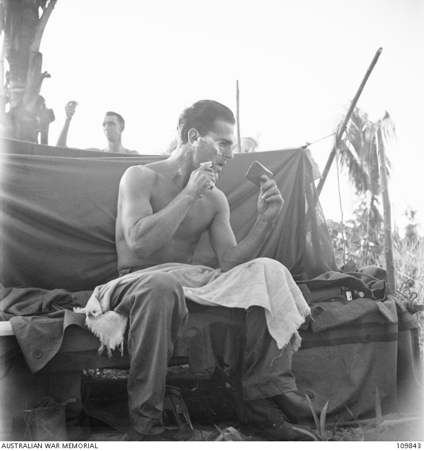 MOROTAI. 20 JUNE 1945. VARIOUS UNITS OF 7 DIVISION ASSEMBLED AT PRE ...