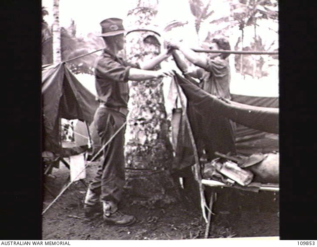 MOROTAI. 20 JUNE 1945. VARIOUS UNITS OF 7 DIVISION ASSEMBLED AT PRE ...