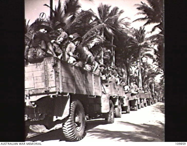 MOROTAI. 20 JUNE 1945. VARIOUS UNITS OF 7 DIVISION ASSEMBLED AT PRE ...