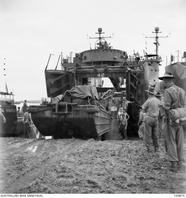 MOROTAI. 21 JUNE 1945. VARIOUS UNITS OF 7 DIVISION ASSEMBLED AT ...