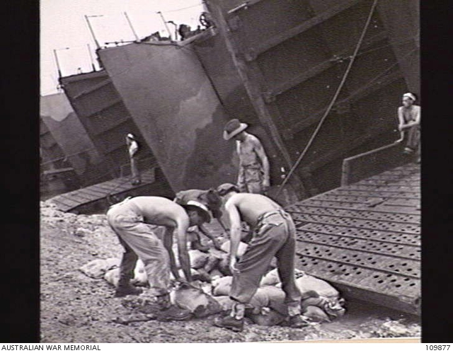 MOROTAI. 21 JUNE 1945. VARIOUS UNITS OF 7 DIVISION ASSEMBLED AT ...