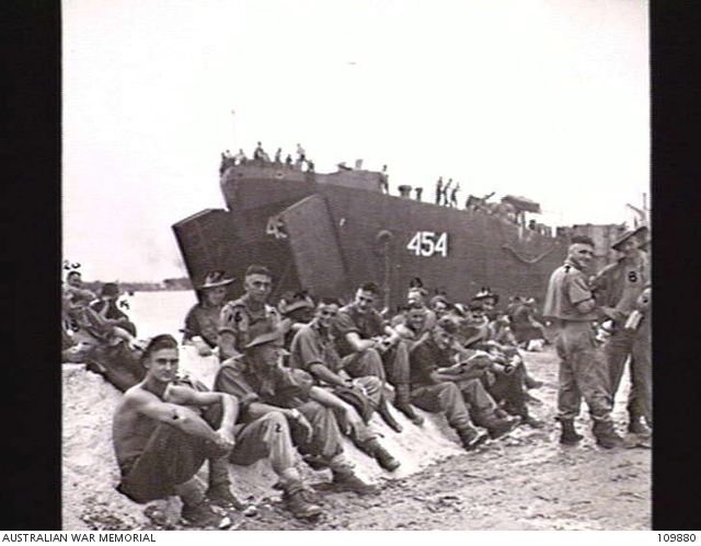 MOROTAI. 22 JUNE 1945. VARIOUS UNITS OF 7 DIVISION ASSEMBLED AT ...