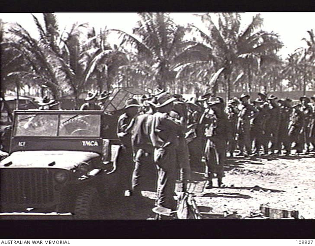 MOROTAI. 22 JUNE 1945. VARIOUS UNITS OF 7 DIVISION ASSEMBLED AT ...