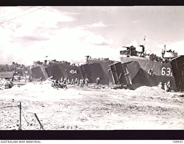 MOROTAI. 22 JUNE 1945. VARIOUS UNITS OF 7 DIVISION ASSEMBLED AT ...