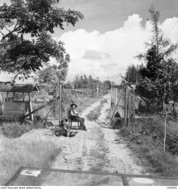 LUTONG, BORNEO. 21 JUNE 1945. A VICKERS MACHINE GUNNER OF 2/13 INFANTRY ...