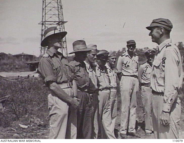 TARAKAN ISLAND. 27 JUNE 1945. A RELIGIOUS GOOD LUCK CEREMONY WAS HELD ...