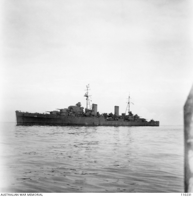 BRUNEI BAY AREA. 10 JUNE 1945. HMAS HOBART - RAN CRUISER. | Australian ...
