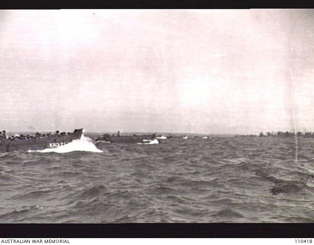BALIKPAPAN, BORNEO, 1945-07-01. LANDING CRAFT, VEHICLE-PERSONNEL ...