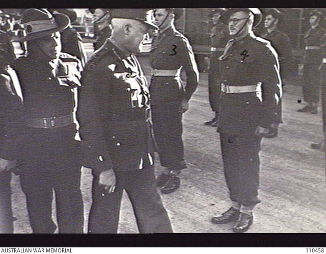 INGLEBURN, NSW. 1945-06-30. MAJOR GENERAL E. C. P. PLANT, GENERAL ...