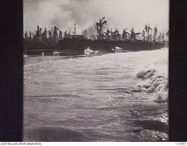 BALIKPAPAN, BORNEO. 1 JULY 1945. LANDING VEHICLES TRACKED, COMMONLY ...