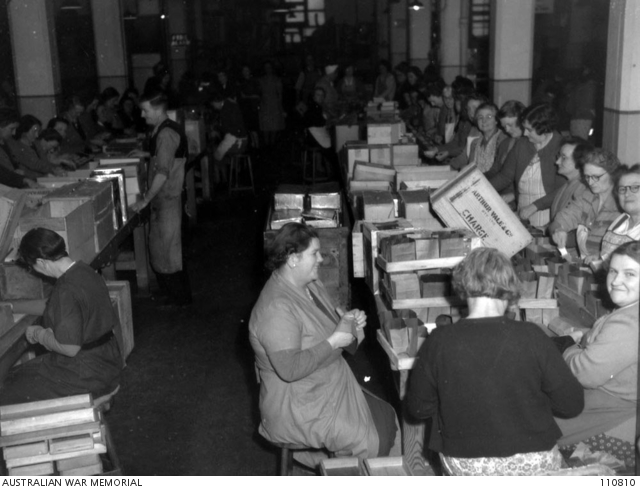 MELBOURNE, VIC. 16 JULY 1945. WOMEN EMPLOYEES AT MACROBERTSON'S FACTORY ...