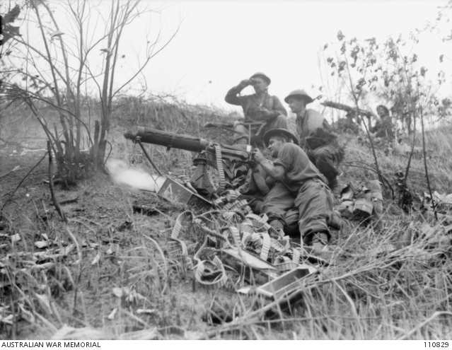 BALIKPAPAN, BORNEO. 2 JULY 1945. MEMBERS OF 2 SECTION, 7 PLATOON, B ...