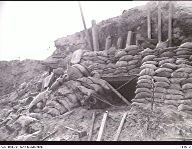 BALIKPAPAN AREA, BORNEO. 6 JULY 1945. EXTERIOR VIEW OF A 6 INCH ...